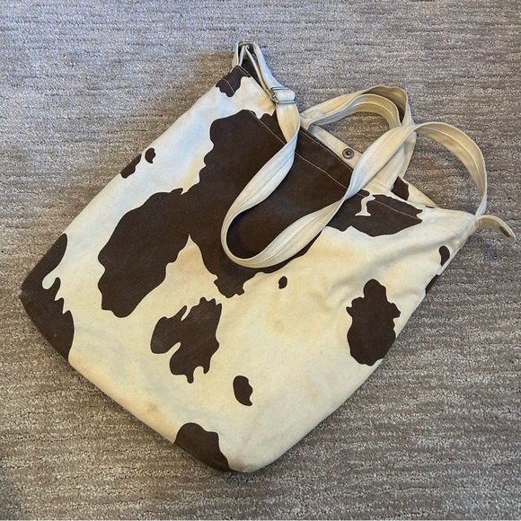 BAGGU | Bags | Baggy Duck Tote Cow Print Tote Bag | Poshmark